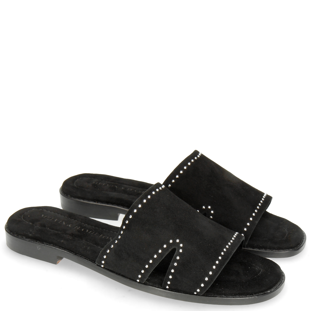 Elodie 20 Parma Suede Black Rivets – Melvin & Hamilton